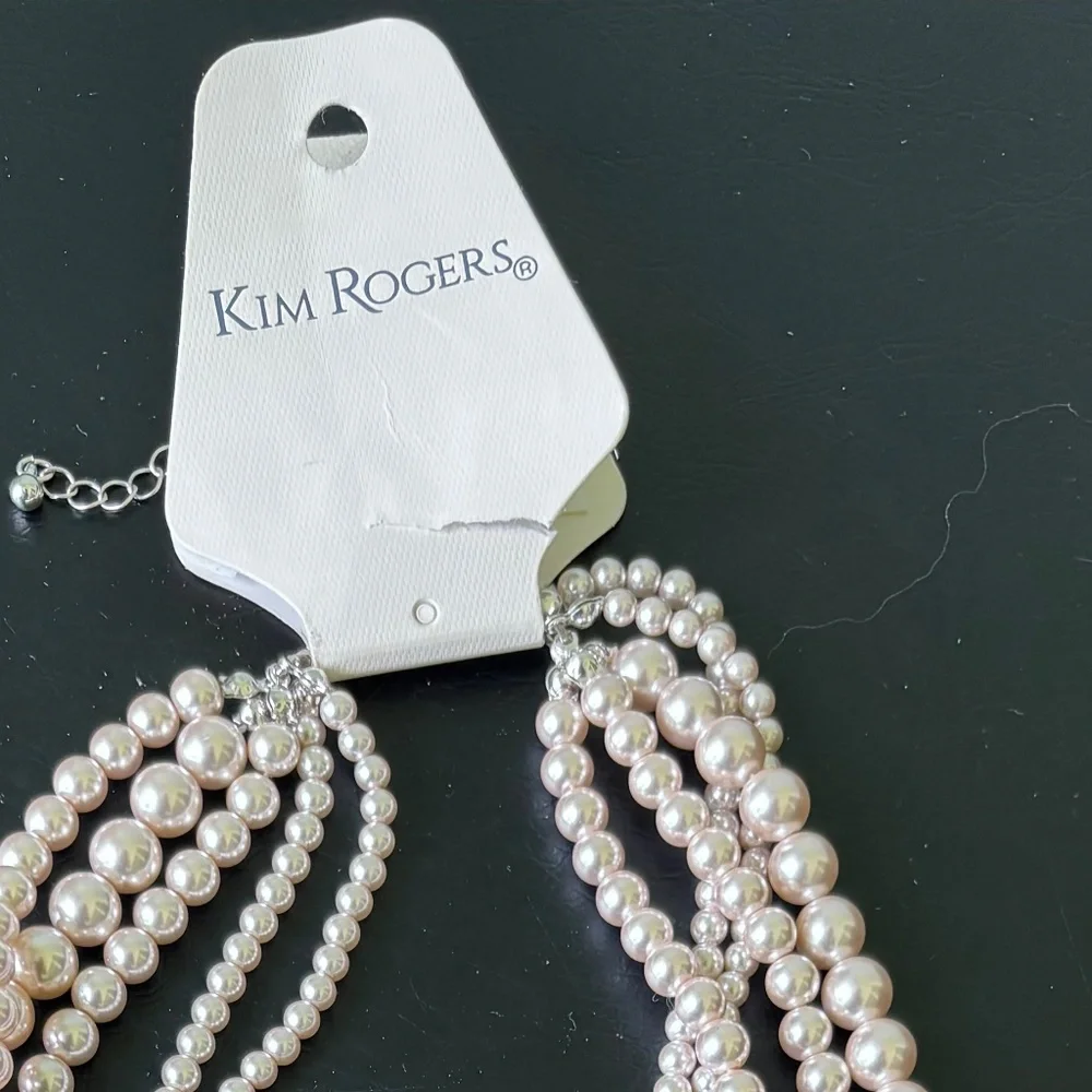 Kim Rogers | Jewelry | Kim Rogers Multistrand Pearl Necklace And Stud ...